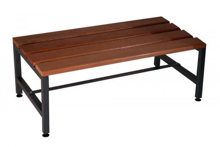 FSD002 Double Square Tubing Bench 4 x 140x32mm Slats - Greenfield