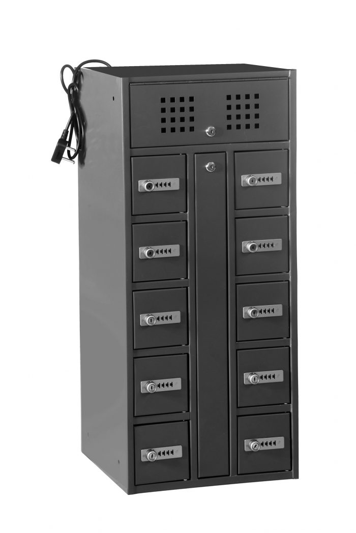 GR10H 10 Door Horizontal Cell Phone Locker Combination Locks Chargeable ...